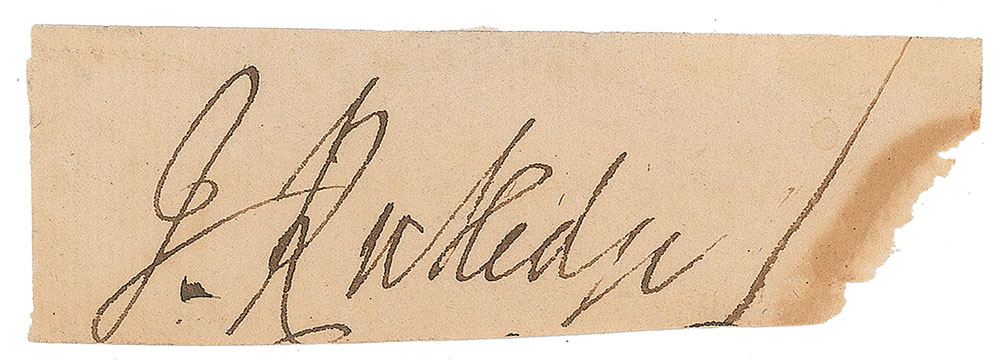 John Rutledge Signature | RR Auction