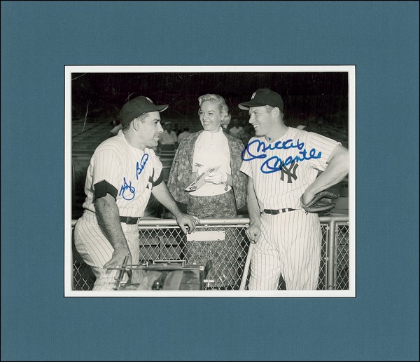 Mickey Mantle and Yogi Berra Signed Photograph | RR Auction