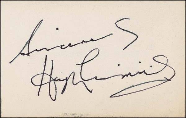 Hugh Griffith Signature | RR Auction