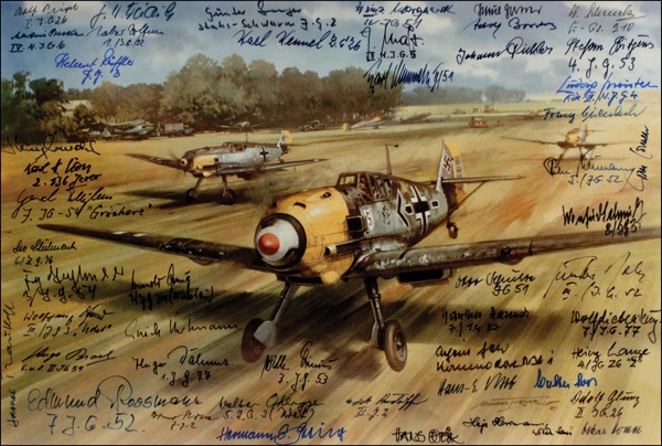 Luftwaffe Aces Signed Photograph | RR Auction
