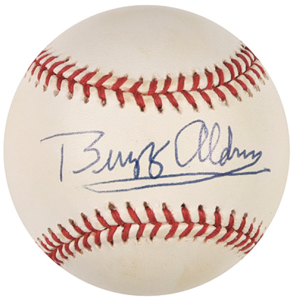Buzz Aldrin Baseball | RR Auction