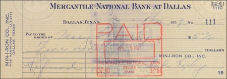 Jack Ruby Check | RR Auction