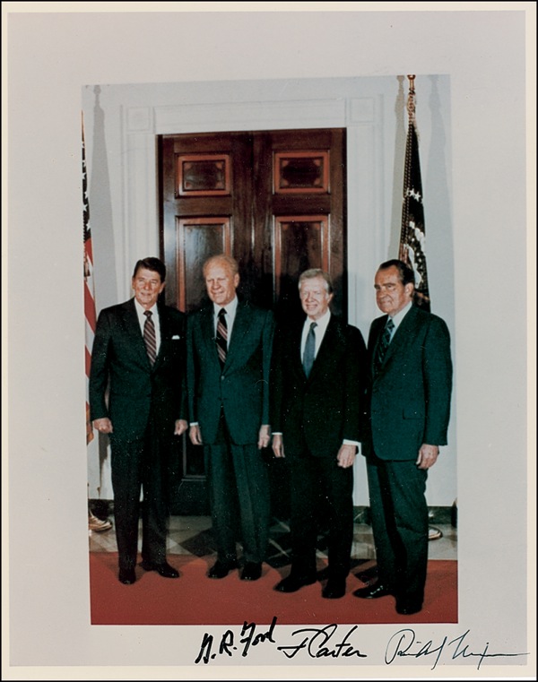 Three Presidents Signed Photograph | RR Auction