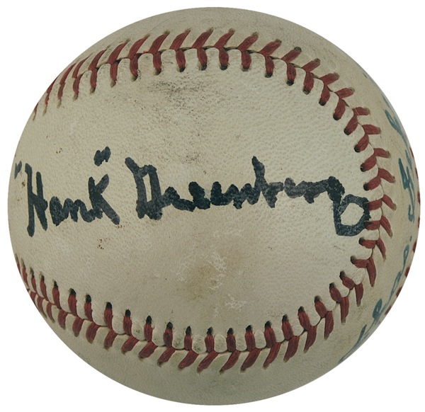 Hank Greenberg and Charles Gehringer Baseball | RR Auction