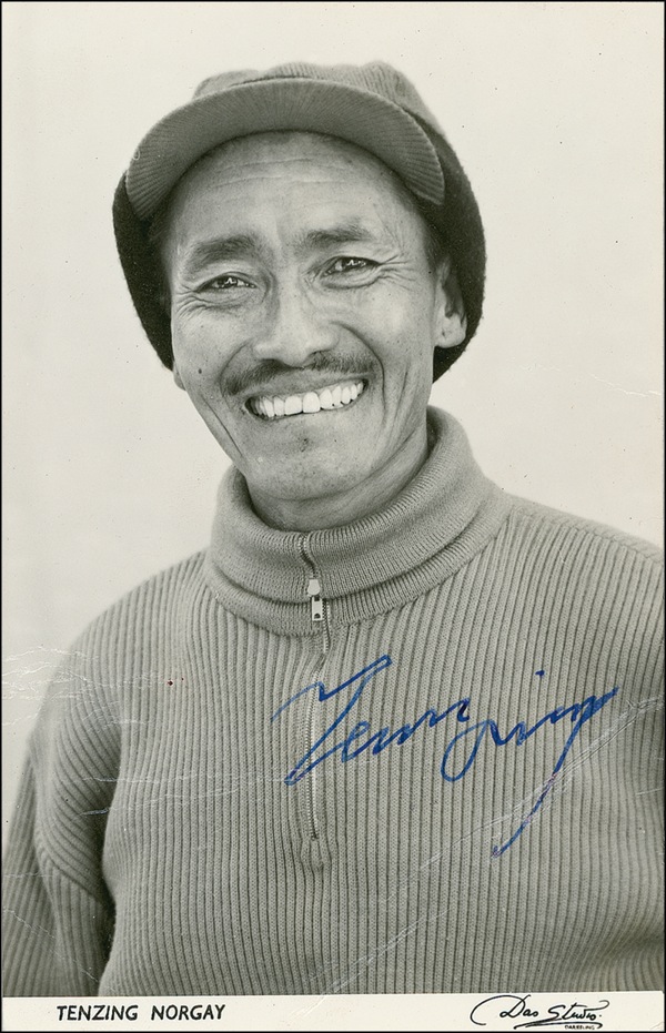 Tenzing Norgay Signed Photograph | RR Auction