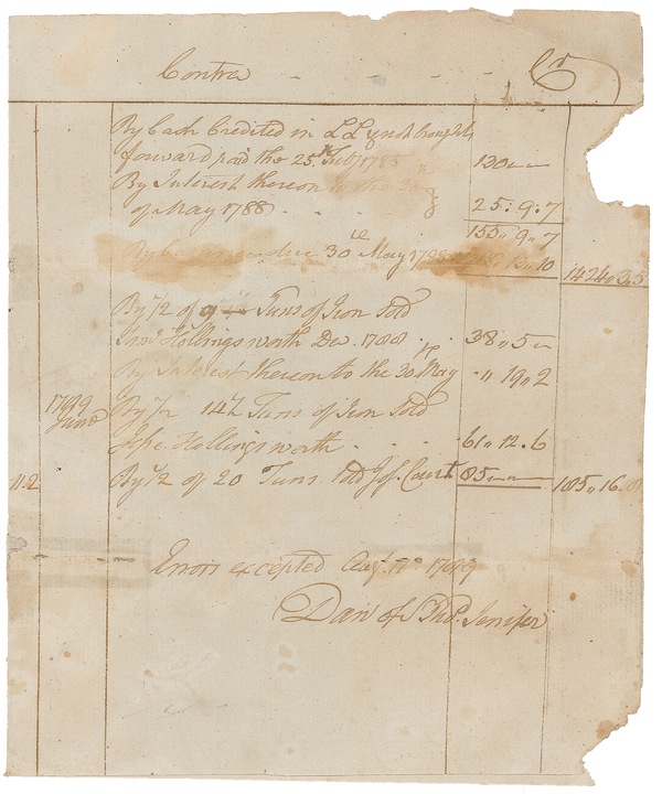 U. S. Constitution: Jenifer, Daniel of St. Thomas Signed Document | RR