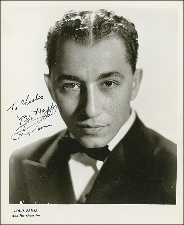 Louis Prima Signed Photograph | RR Auction