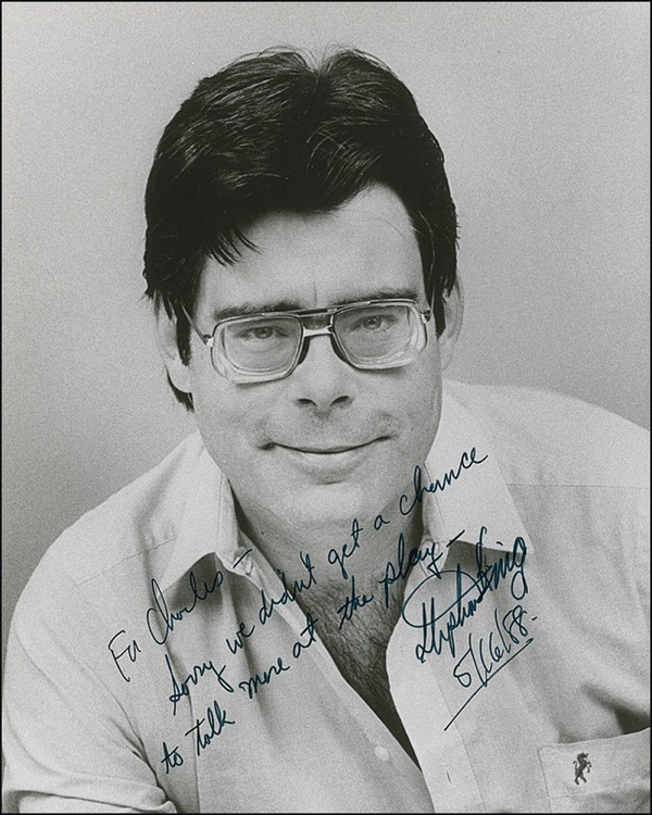 Stephen King Signed Photograph | RR Auction