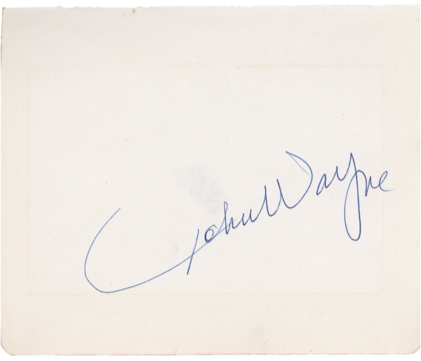 John Wayne Signature | RR Auction