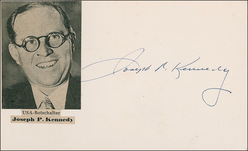 Joseph P. Kennedy Signature | RR Auction