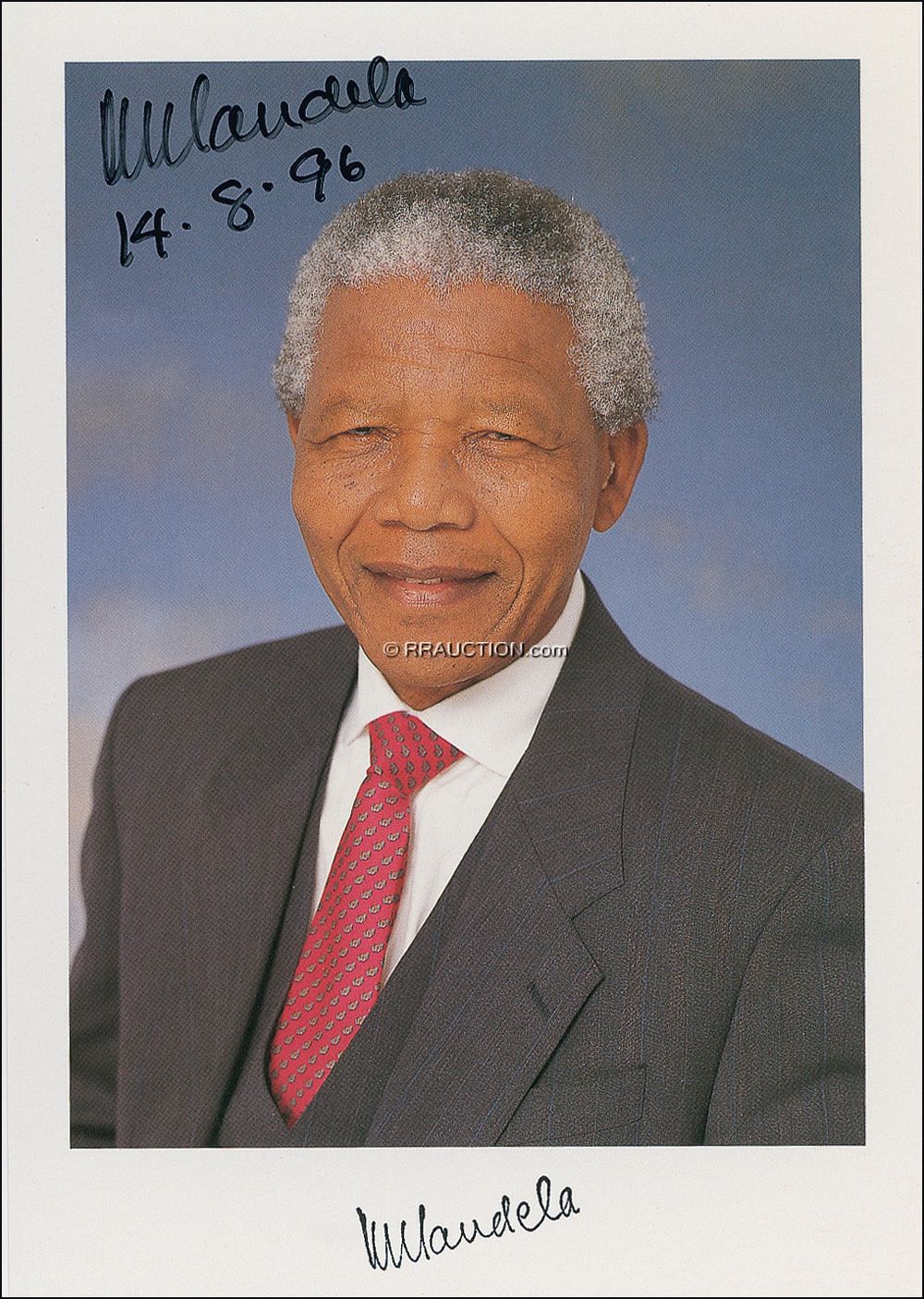 Nelson Mandela Signed Photograph | RR Auction