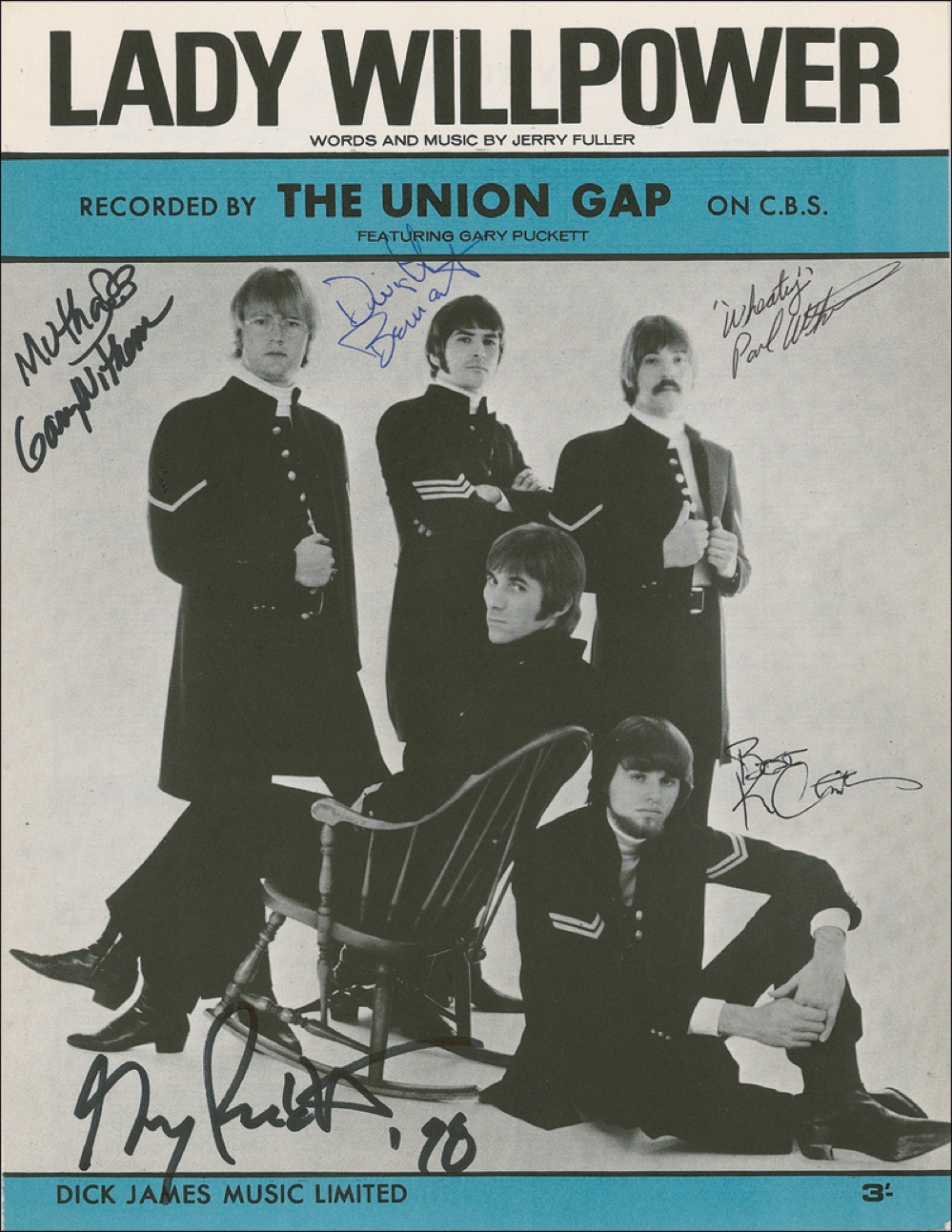Union Gap Sheet Music | RR Auction