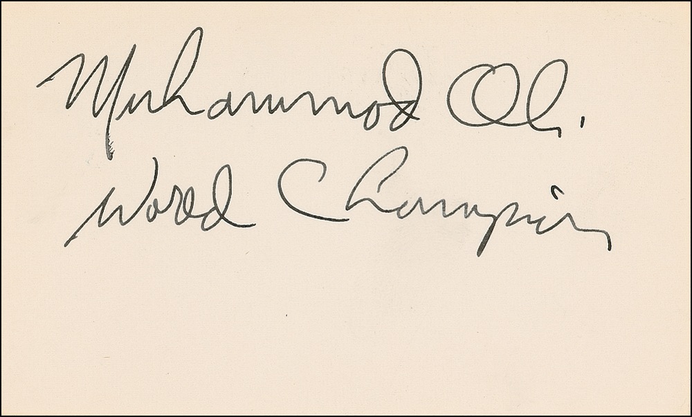 Muhammad Ali Signature | RR Auction