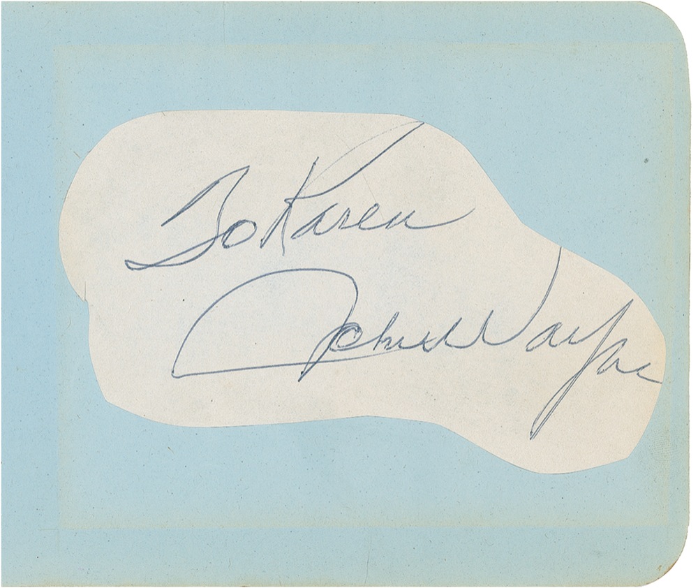 John Wayne Signature | RR Auction