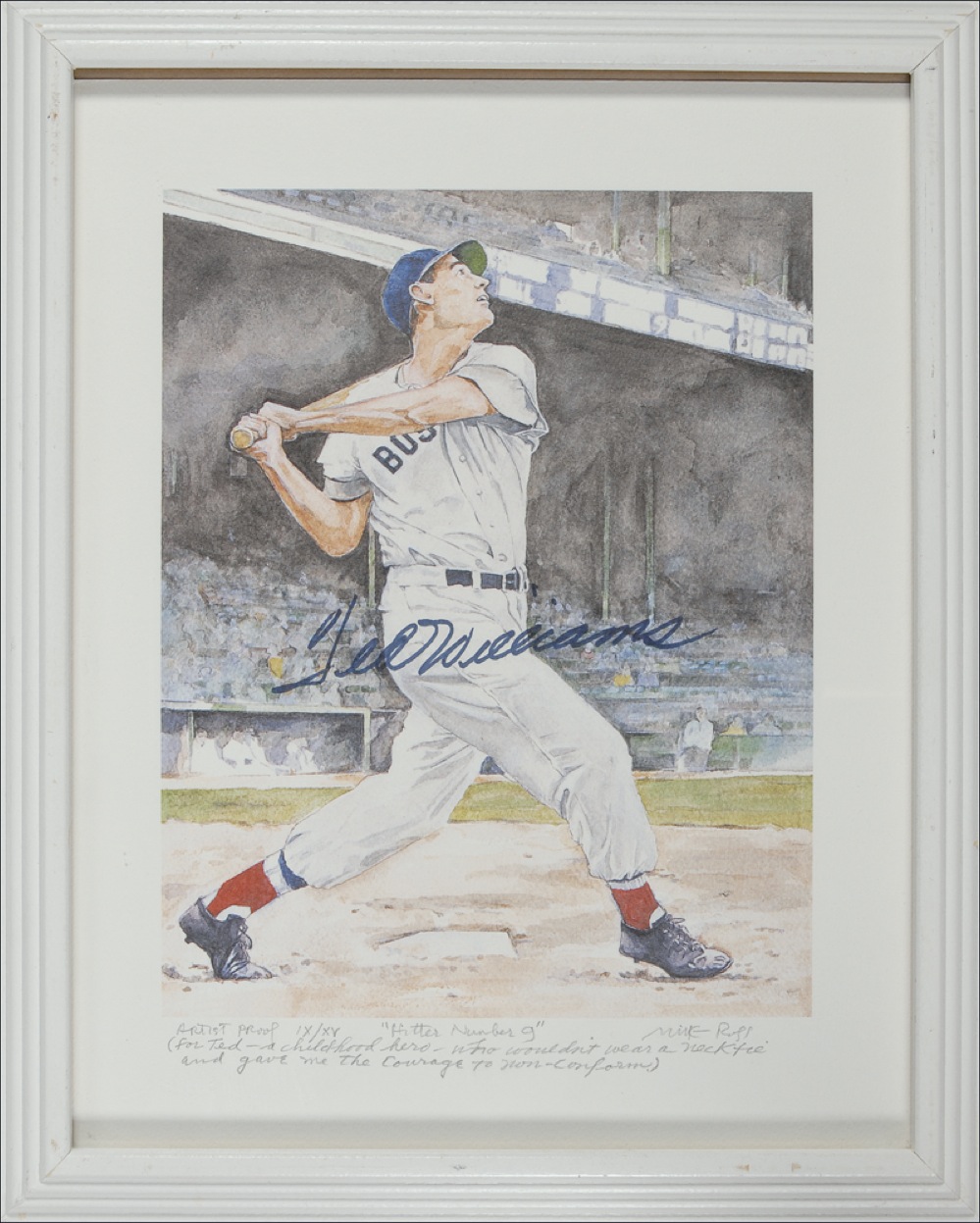 Ted Williams Lithograph | RR Auction