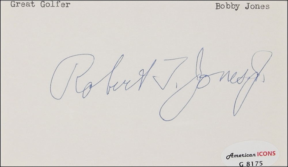 Bobby Jones Signature | RR Auction