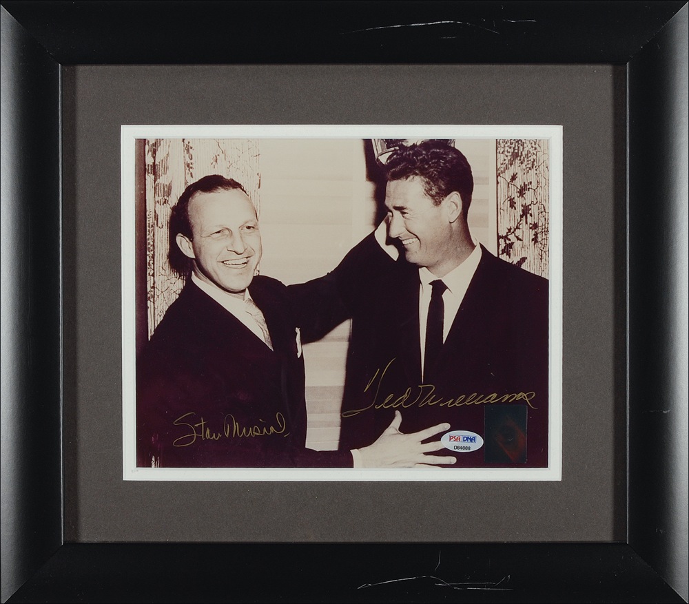 Ted Williams and Stan Musial Signed Photograph | RR Auction
