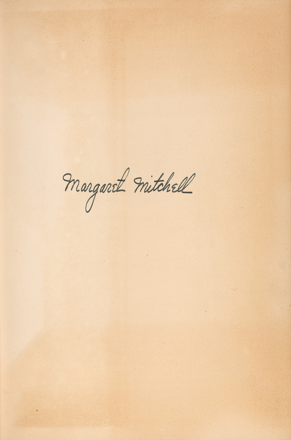 Margaret Mitchell: MITCHELL signs a first printing of GONE WITH THE