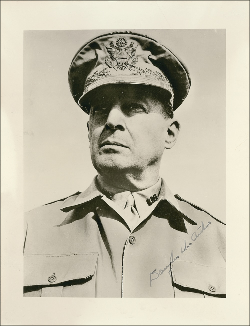 Douglas MacArthur: A “commanding” image signed by Douglas