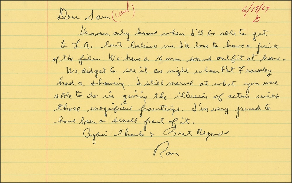 Ronald Reagan Handwritten Letter Signed | RR Auction