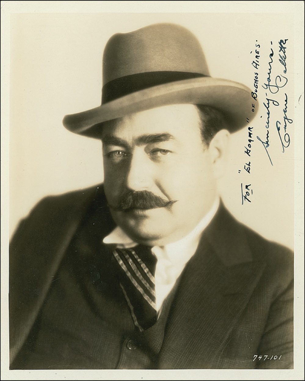 Eugene Pallette Signed Photograph | RR Auction