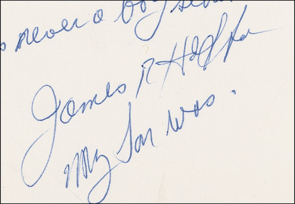 Jimmy Hoffa: “I was never a Boy Scout” | RR Auction