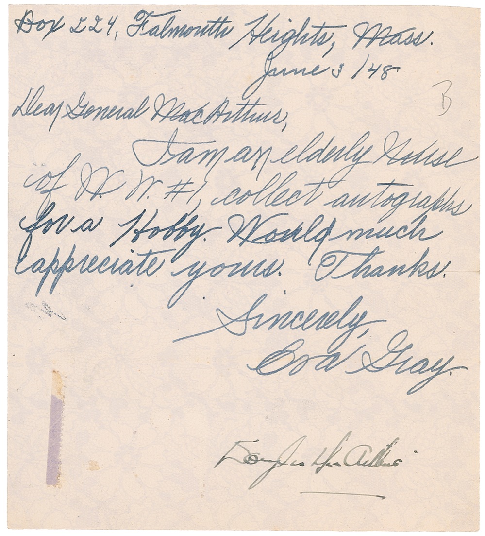 Douglas MacArthur Signature | RR Auction
