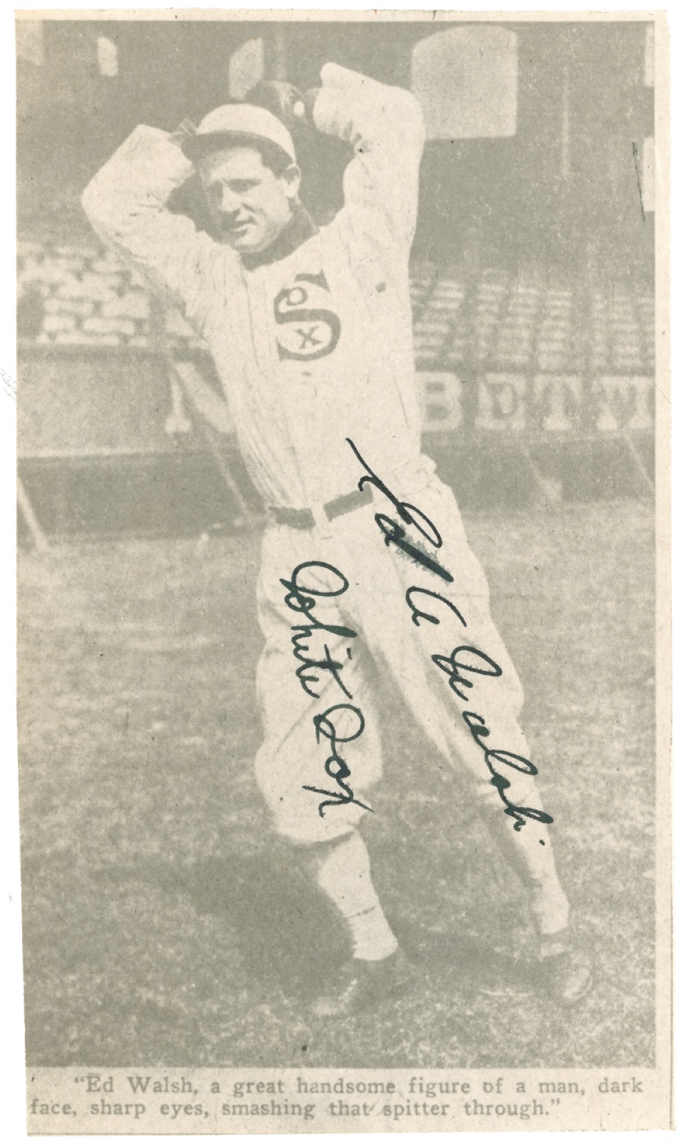 Ed Walsh Signed Photograph | RR Auction