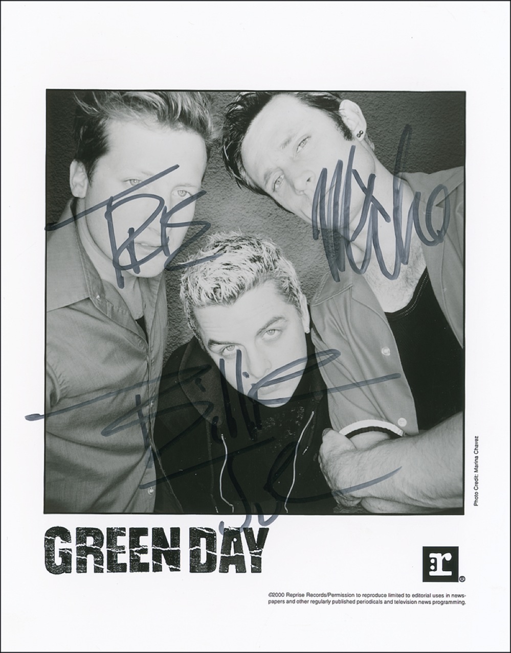 Green Day Signed Photograph | RR Auction