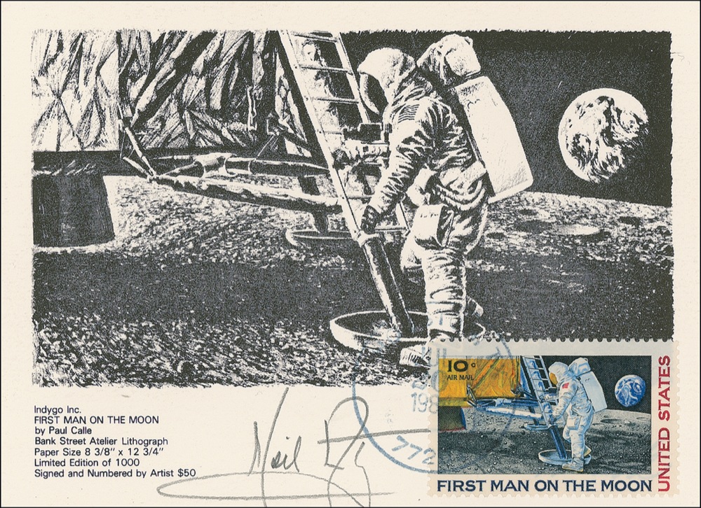 Neil Armstrong Postcard | RR Auction