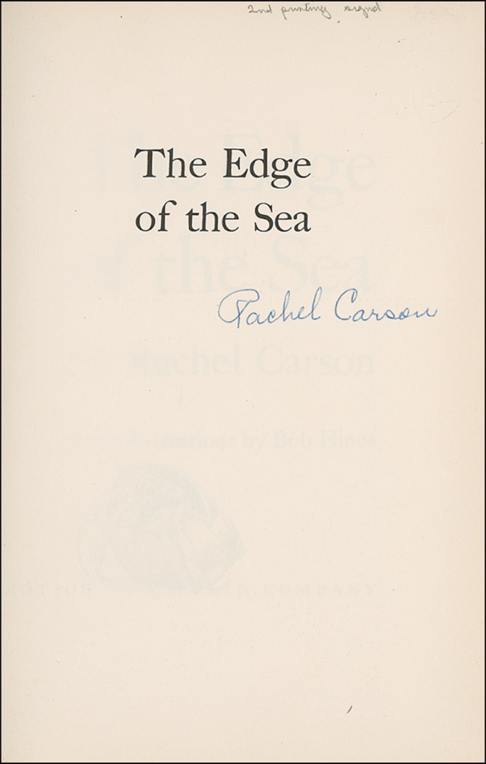 Rachel Carson Book | RR Auction