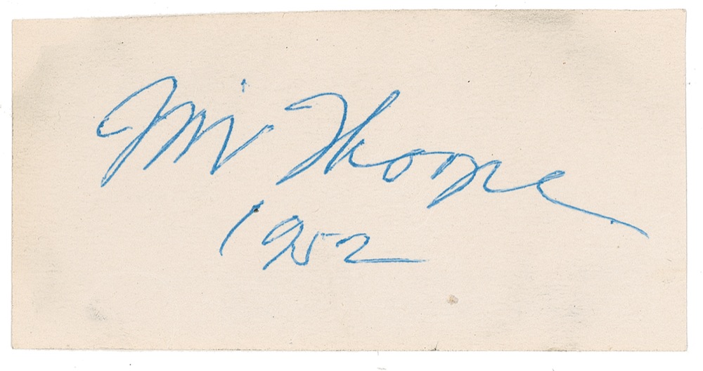 Jim Thorpe: The brilliant autograph of one of history’s greatest