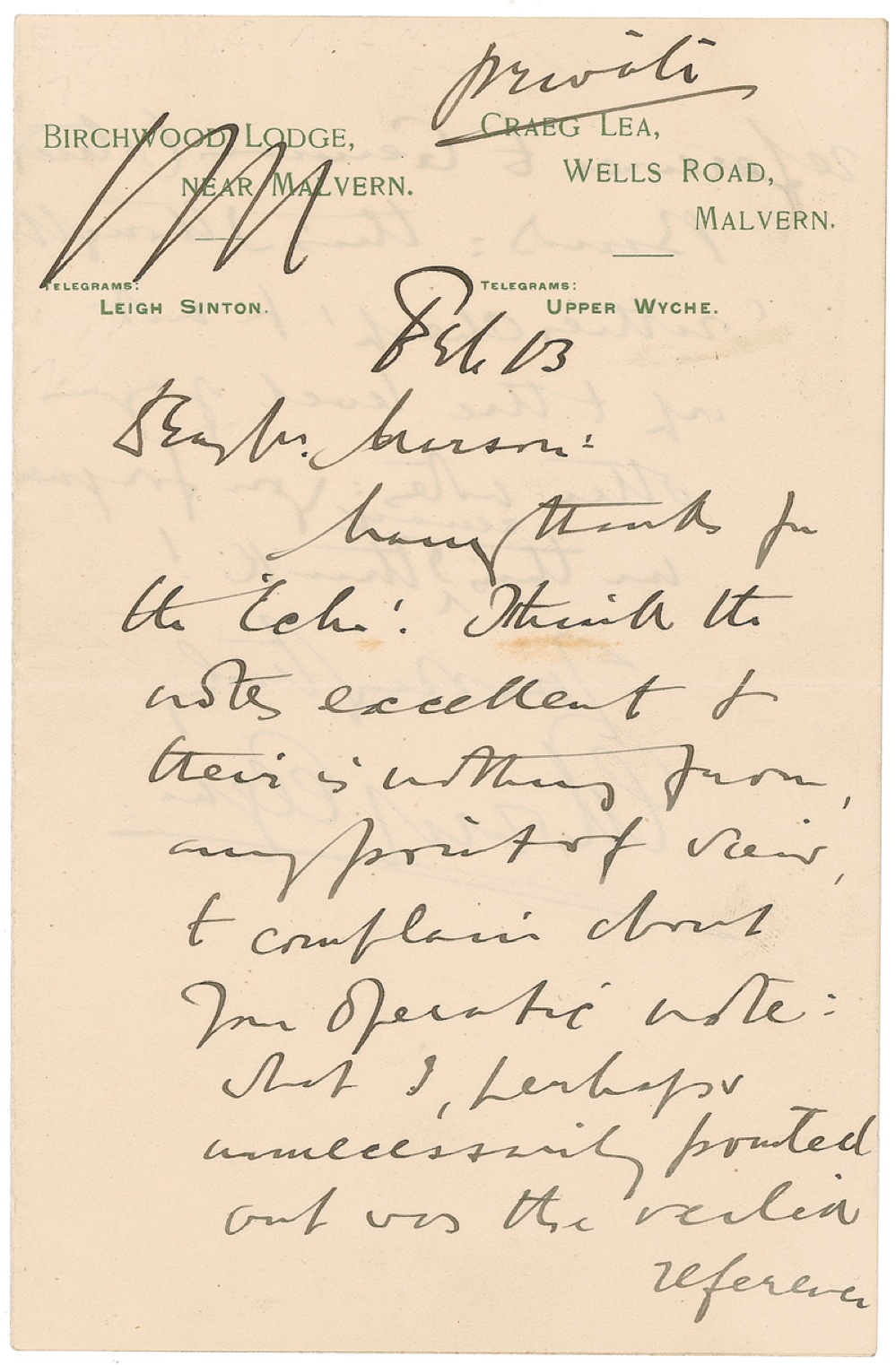 Edward Elgar Handwritten Letter Signed | RR Auction