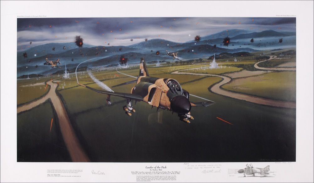 World War II Aviation: Robin Olds Print | RR Auction