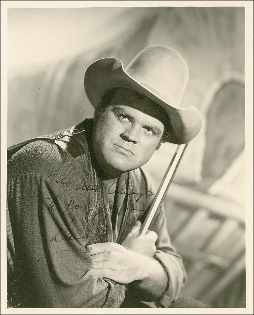 Dan Blocker Signed Photograph | RR Auction