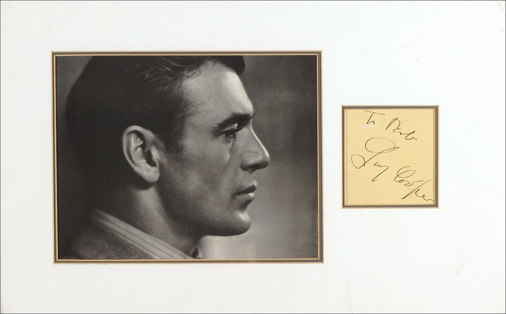 Gary Cooper Signature | RR Auction