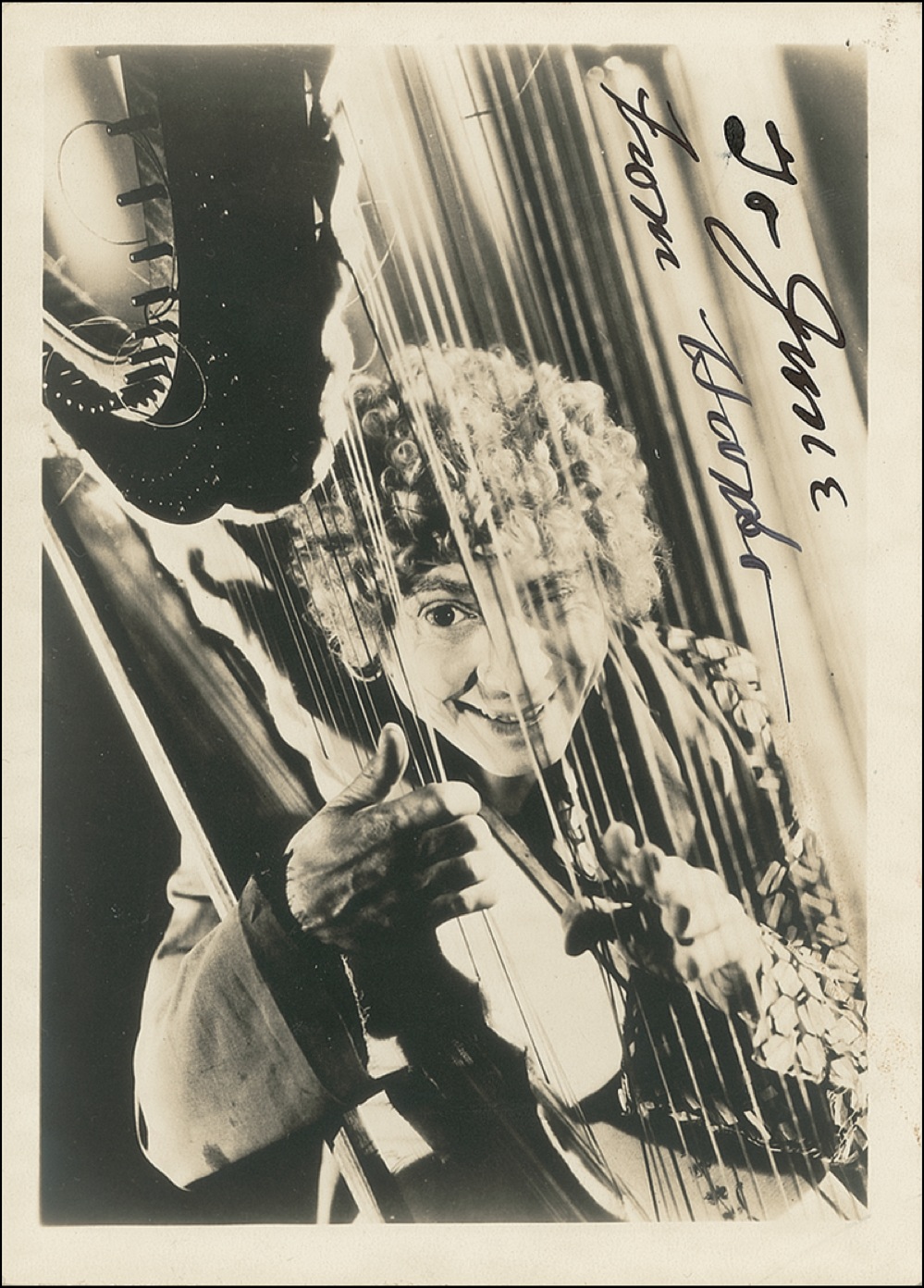 Harpo Marx Signed Photograph | RR Auction