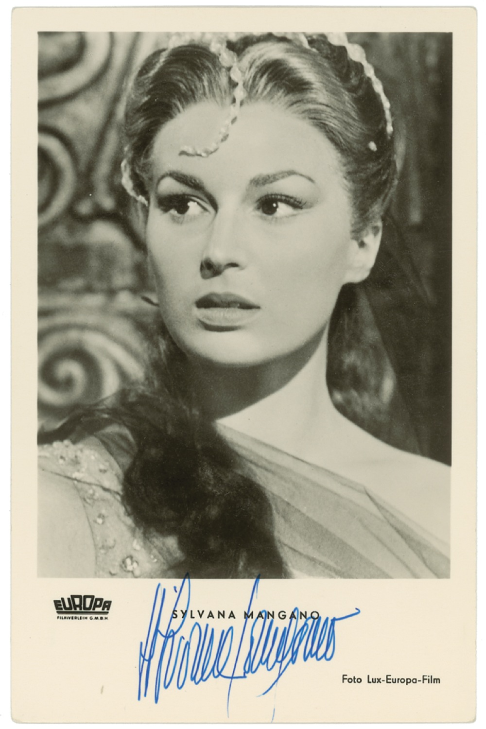 Silvana Mangano Signed Photograph RR Auction Silvana Mangano Signed Photograph RR Auction