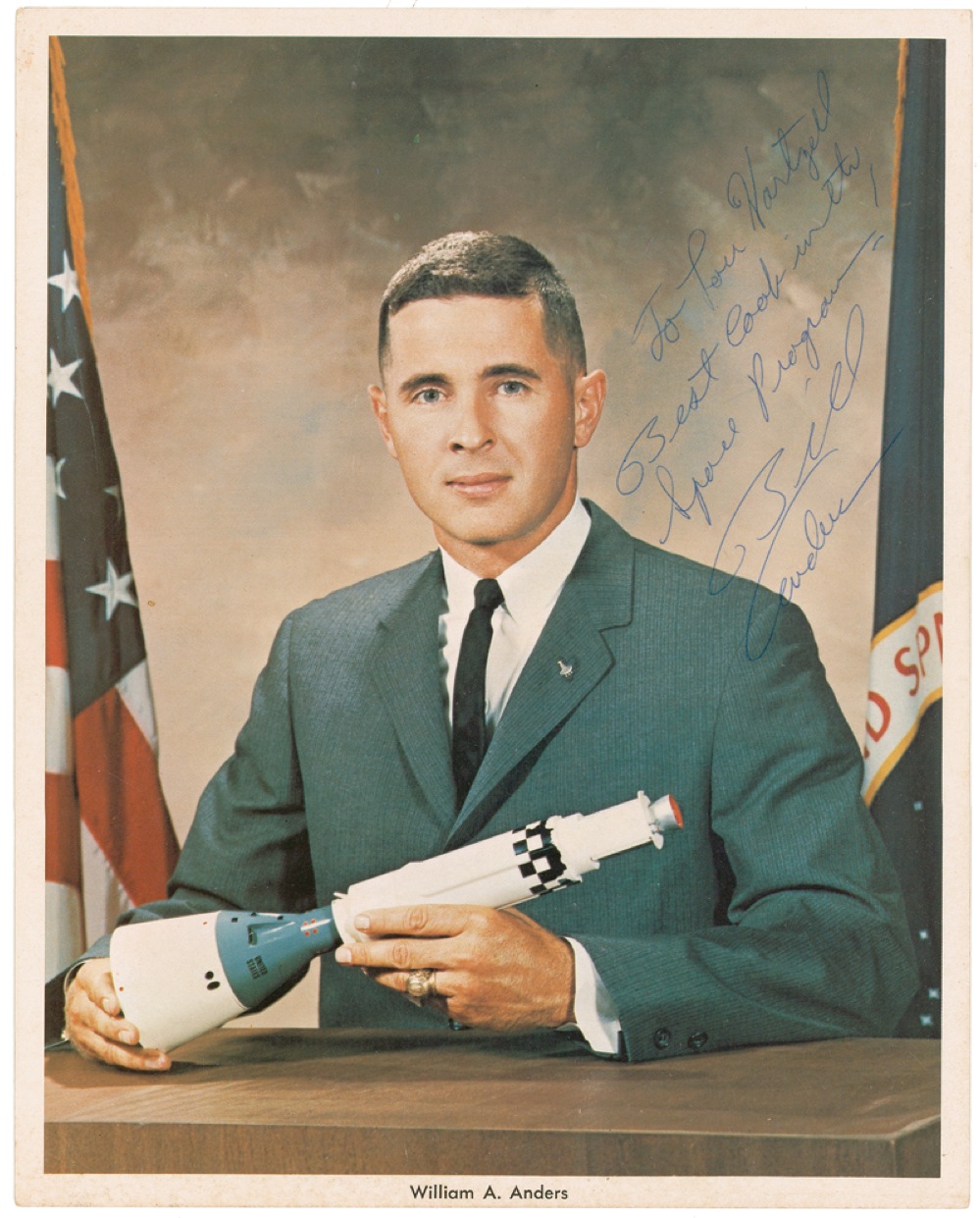 Bill Anders Signed Photograph | RR Auction