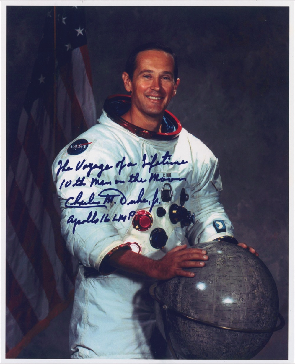 Charlie Duke Signed Photograph | RR Auction