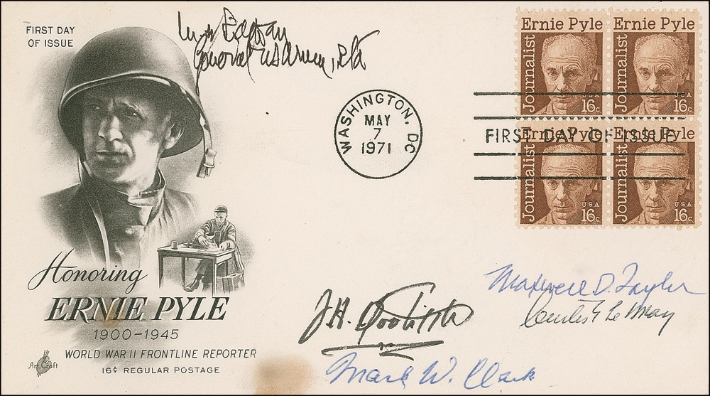 World War II Generals First Day Cover | RR Auction