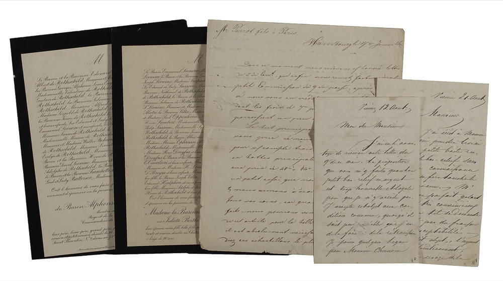 Alphonse de Rothschild Letters | RR Auction