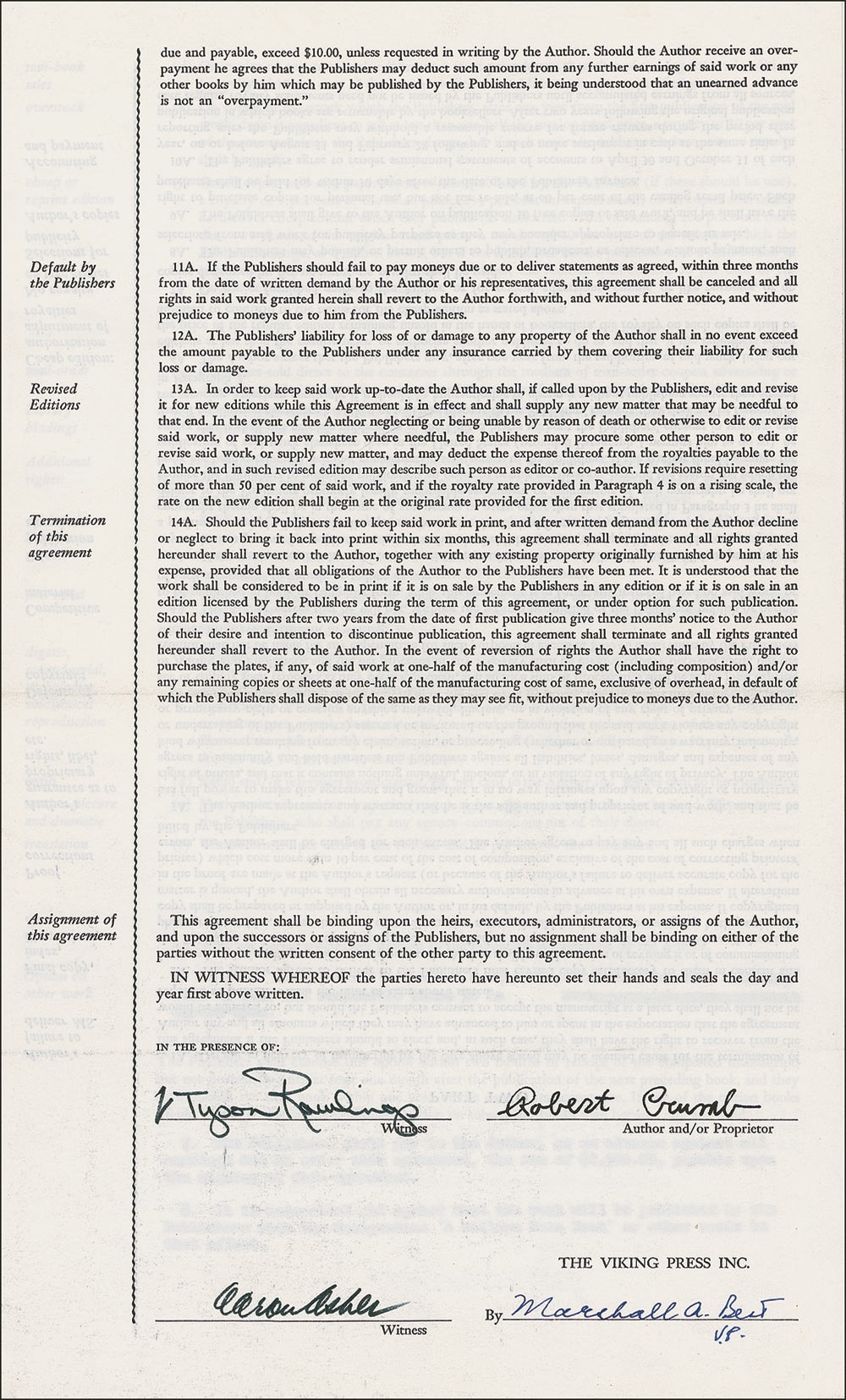 Robert Crumb: The underground cartoonist’s early contract for