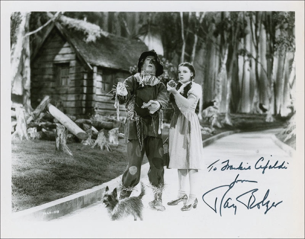Wizard of Oz: Ray Bolger Signed Photograph | RR Auction