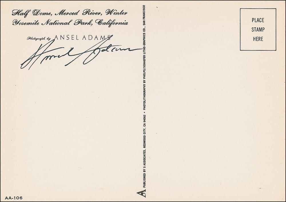 Ansel Adams Signed Photograph | RR Auction