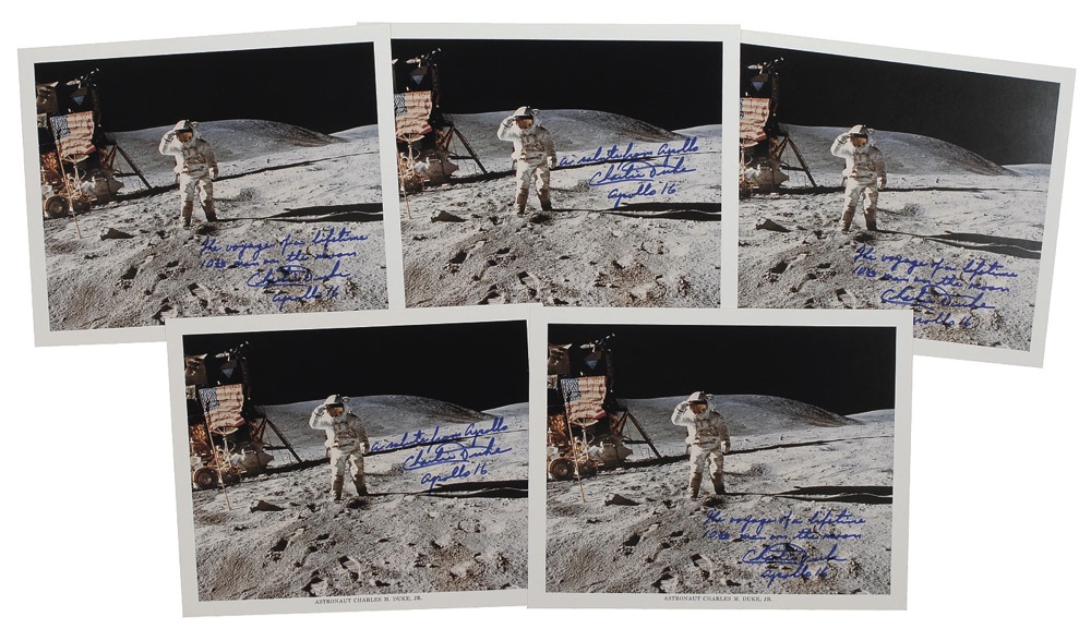 Charlie Duke Signed Photographs | RR Auction