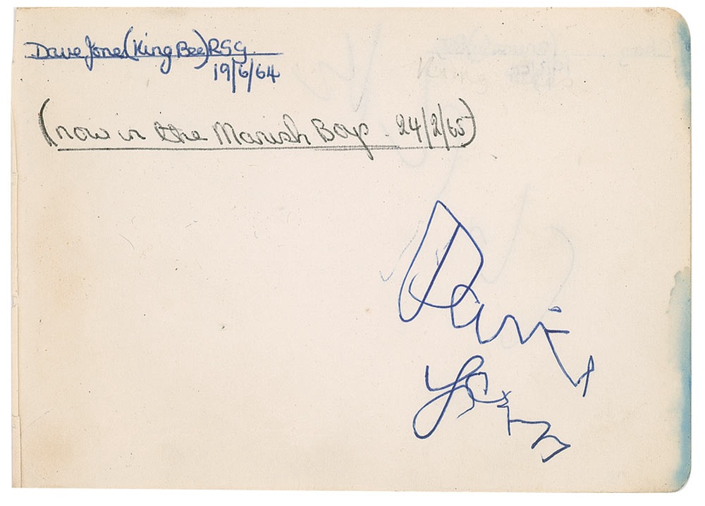 David Bowie: A teen-aged David Bowie agrees to an early autograph