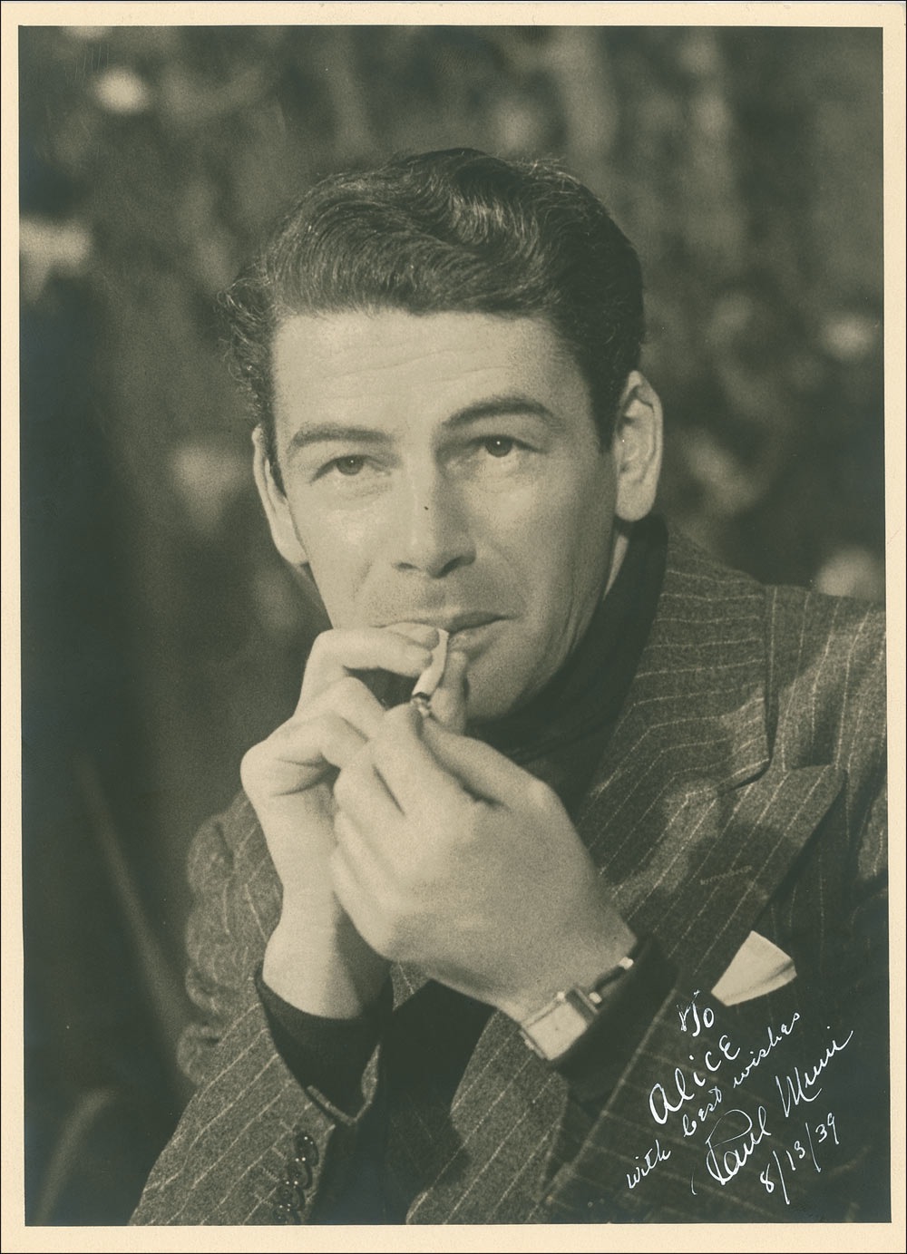 Paul Muni Signed Photograph | RR Auction