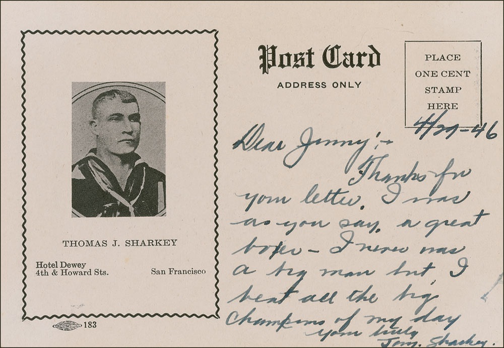 ‘Sailor’ Tom Sharkey | RR Auction