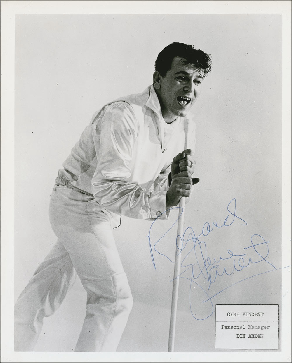 Gene Vincent Signed Photograph | RR Auction